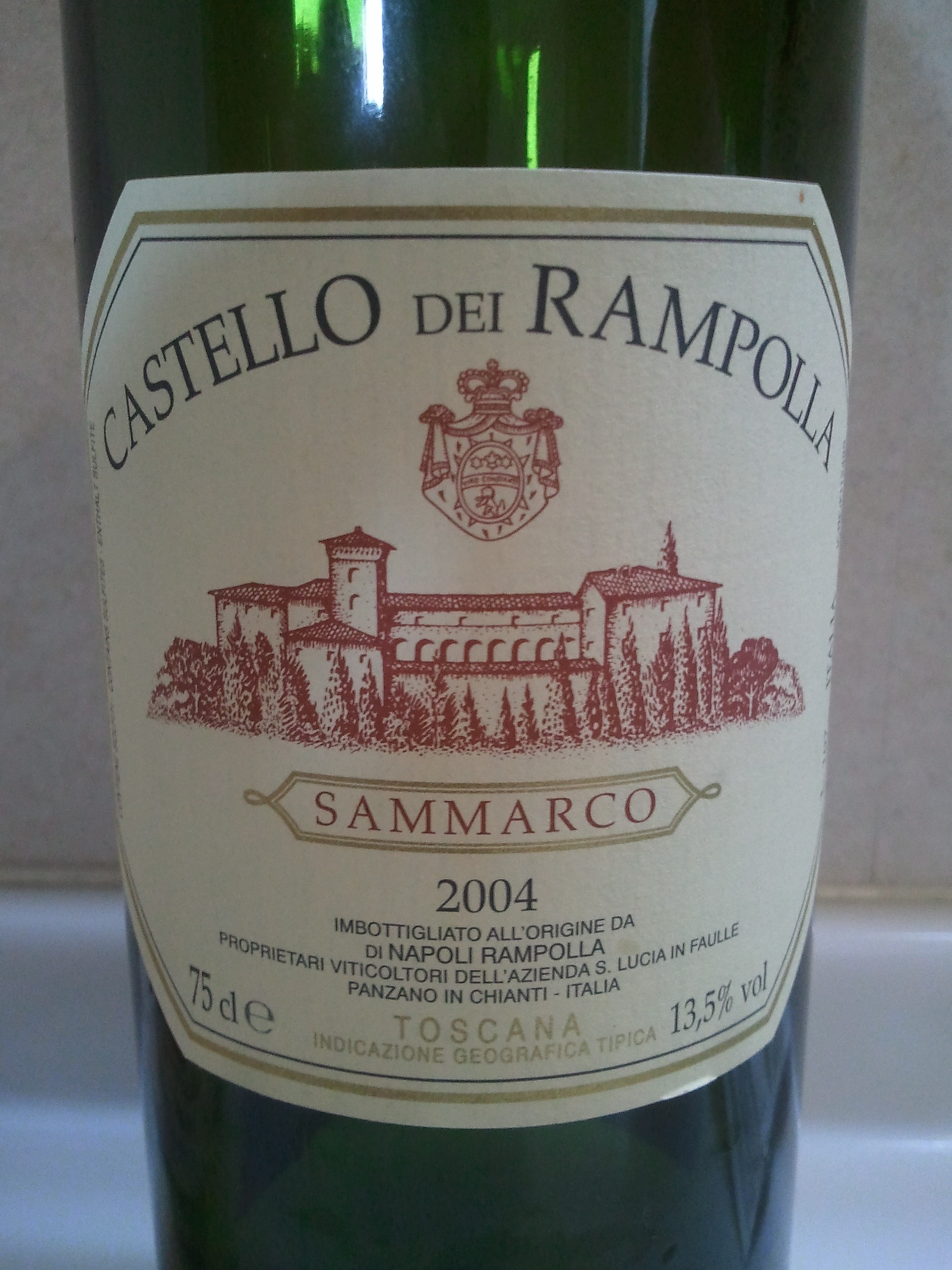 2021年7月30日 CASTELLO DEI RAMPOLLA / SAMMARCO 2004 / TOSCANA ITALY - 最幸レシピ